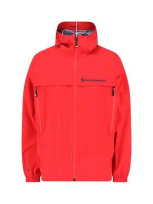 Moncler Polyamide Hooded Jacket - Red
