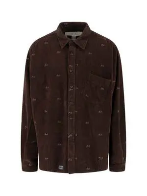ERL Cotton Printed Shirt - Brown
