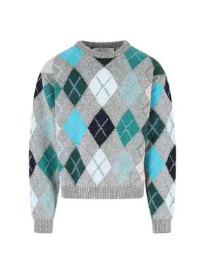 ERL Wool-cotton Blend Knit Sweater - Multicolour