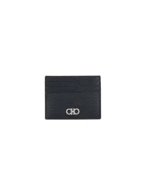 FERRAGAMO Calf Leather Wallet - Black