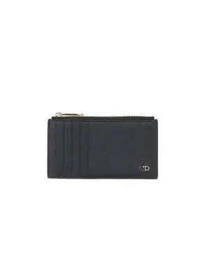 FERRAGAMO Calf Leather Wallet - Black