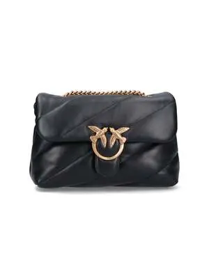 Pinko 100% Sheep Leather Bag With Chain Strap