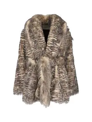 ENTIRE STUDIOS Faux Fur Jacket - Beige