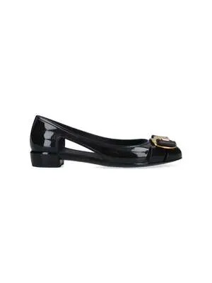 FERRAGAMO Flat Shoes - Black