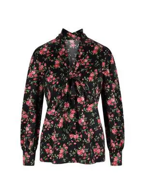 Dolce & Gabbana Silk Blend Shirt With Stretch For - Multicolour