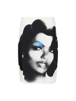 Versace Graphic Print Mini Skirt
