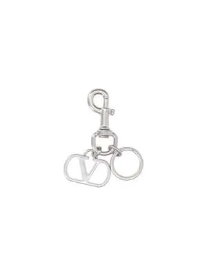 Valentino Garavani Brass Keychain Accessory - Silver