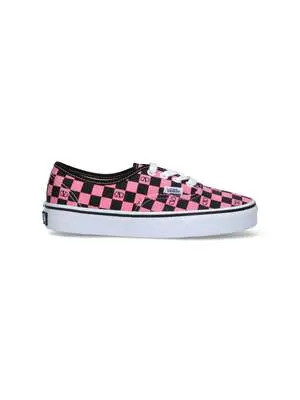 Valentino Garavani Checked Lace-up Sneakers - Pink