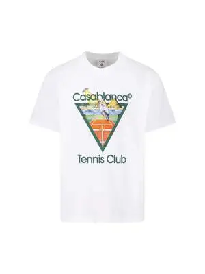 Casablanca Tennis Club Graphic T-shirt - White