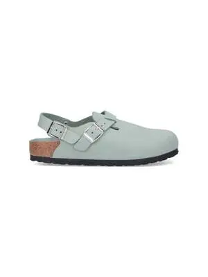 BIRKENSTOCK Suede Clogs With Adjustable Strap