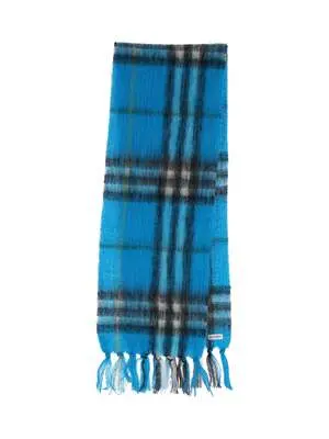 Burberry Burberry Checked Fringe Scarf Multicolour
