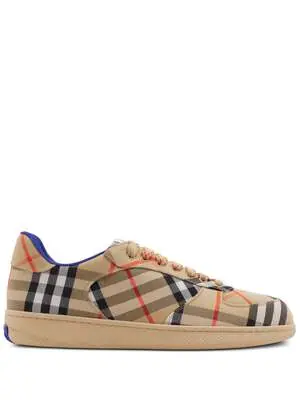 Burberry Equestrian Knight Round Toe Sneakers