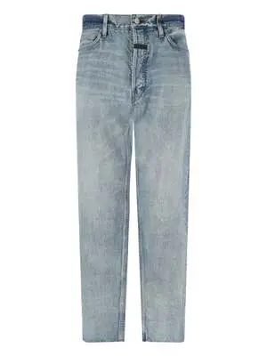 Fear Of God 100% Cotton Denim Jeans - Blue