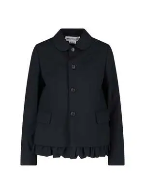 Comme Des Garçons Ruffled Hem Jacket