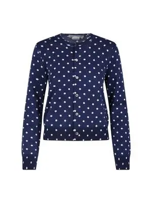 Comme Des Garçons Polka Dot Knit Cardigan
