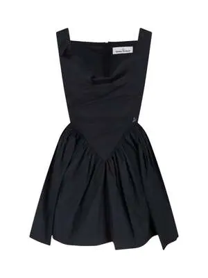 VIVIENNE WESTWOOD 100% Cotton Dress - Black