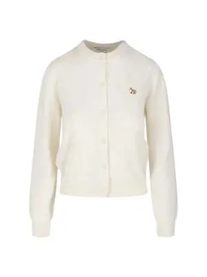 Maison Kitsuné 100% Wool Cardigan
