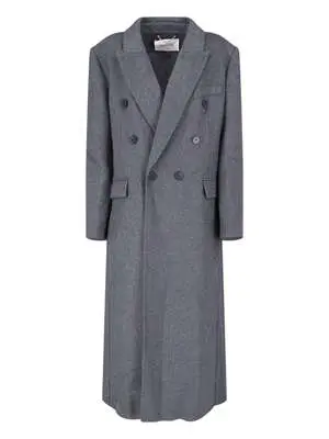 Victoria Beckham Double-breasted Tailored Long Coat