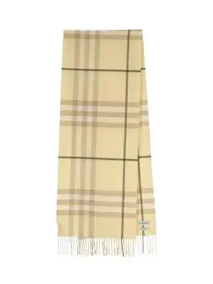 Burberry Burberry Soft 100% Cashmere Scarf For Women Yellow
