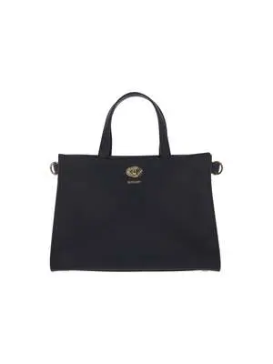 Burberry Calf Grain Leather Mini Bag - Black