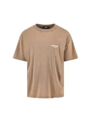 REPRESENT 100% Cotton Graphic T-shirt - Brown