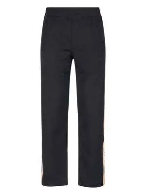 Burberry Tailored Cotton-poly Trousers - Black
