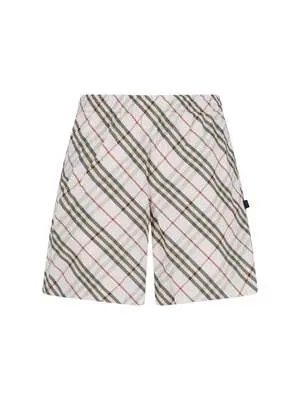 Burberry Check Print Swim Shorts