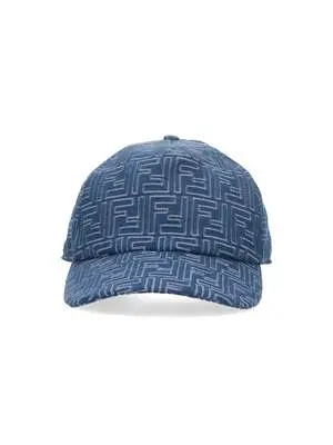 Fendi Logo Baseball Cap - Blue