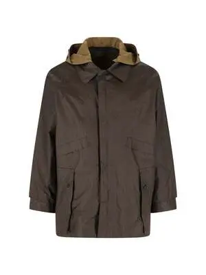LEMAIRE Linen Blend Utility Jacket - Brown