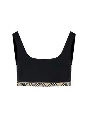 Burberry Stretch Nylon Mini Dress - Black