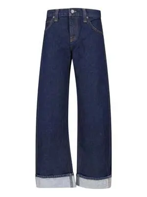 Khaite High-rise Wide-leg Jeans - Blue