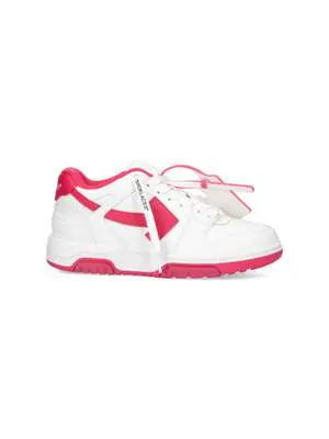 Off-White Low-top Leather Lace-up Sneakers - White