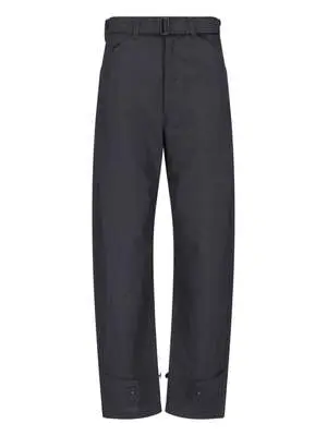 LEMAIRE Tailored Wool-blend Trousers - Black