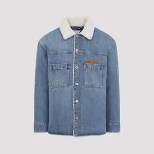 Bottega Veneta Shearling Jacket For - Blue