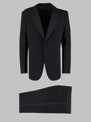 Giorgio Armani Single-breasted Blazer - Black