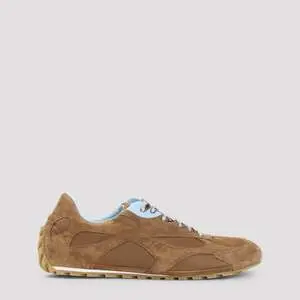 Bottega Veneta Orbit Suede Sneakers - Brown
