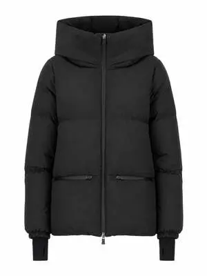 Herno Hooded Sports Puffer Jacket - Black