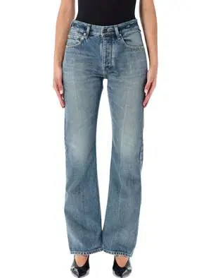 Balenciaga 100% Cotton Denim Jeans - Blu