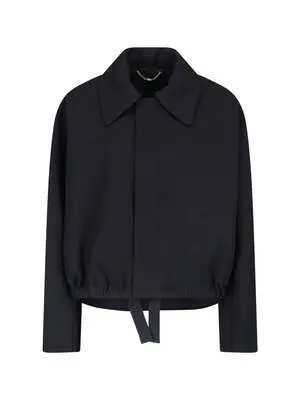 Victoria Beckham Tailored Jacket In 100% Virgin Wool - Black