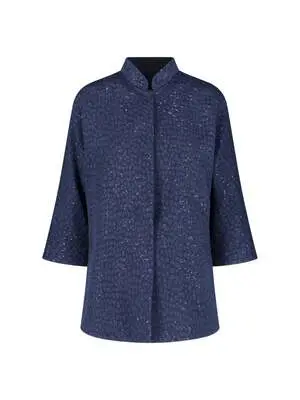 Giorgio Armani And Green Textured Jacket For