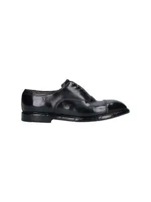 Premiata 100% Leather Flat Dress Shoes - Black