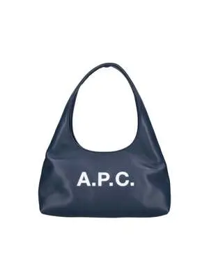 A.p.c. Structured Crossbody Bag - Blue