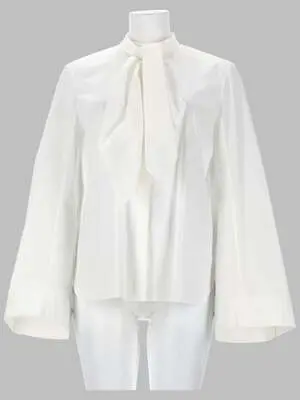 Tory Burch Cotton Bow Tunic Shirt