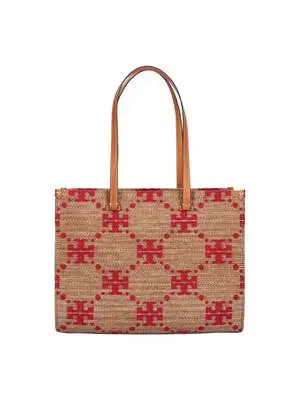 Tory Burch Woven Monogram Tote Bag