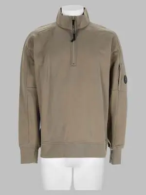 C.P. COMPANY Cotton Hooded Sweatshirt - Grey