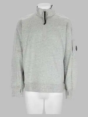 C.P. COMPANY Cotton Hooded Sweatshirt - Grey