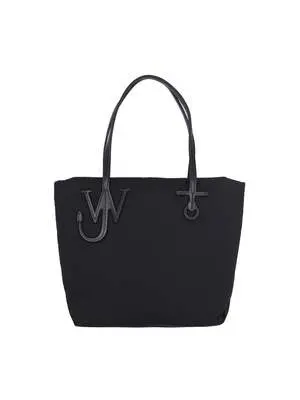JW Anderson Polished Calf Leather-trim Shoulder Bag