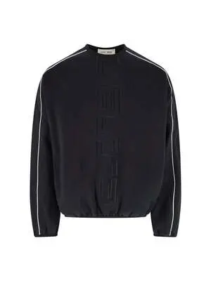 Fear Of God Essentials Cotton-poly Sweatshirt - Black