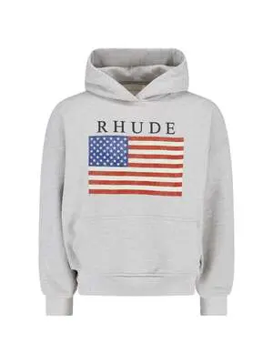 Rhude Cotton-blend Crewneck Sweater - Grey