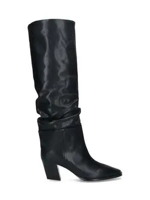 JIMMY CHOO Hart Leather Ankle Boots - Black